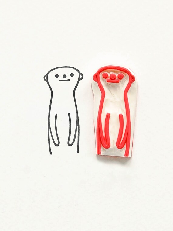 Meerkat Stamp Meerkat Gift Stationery Stamp Custom Rubber | Etsy