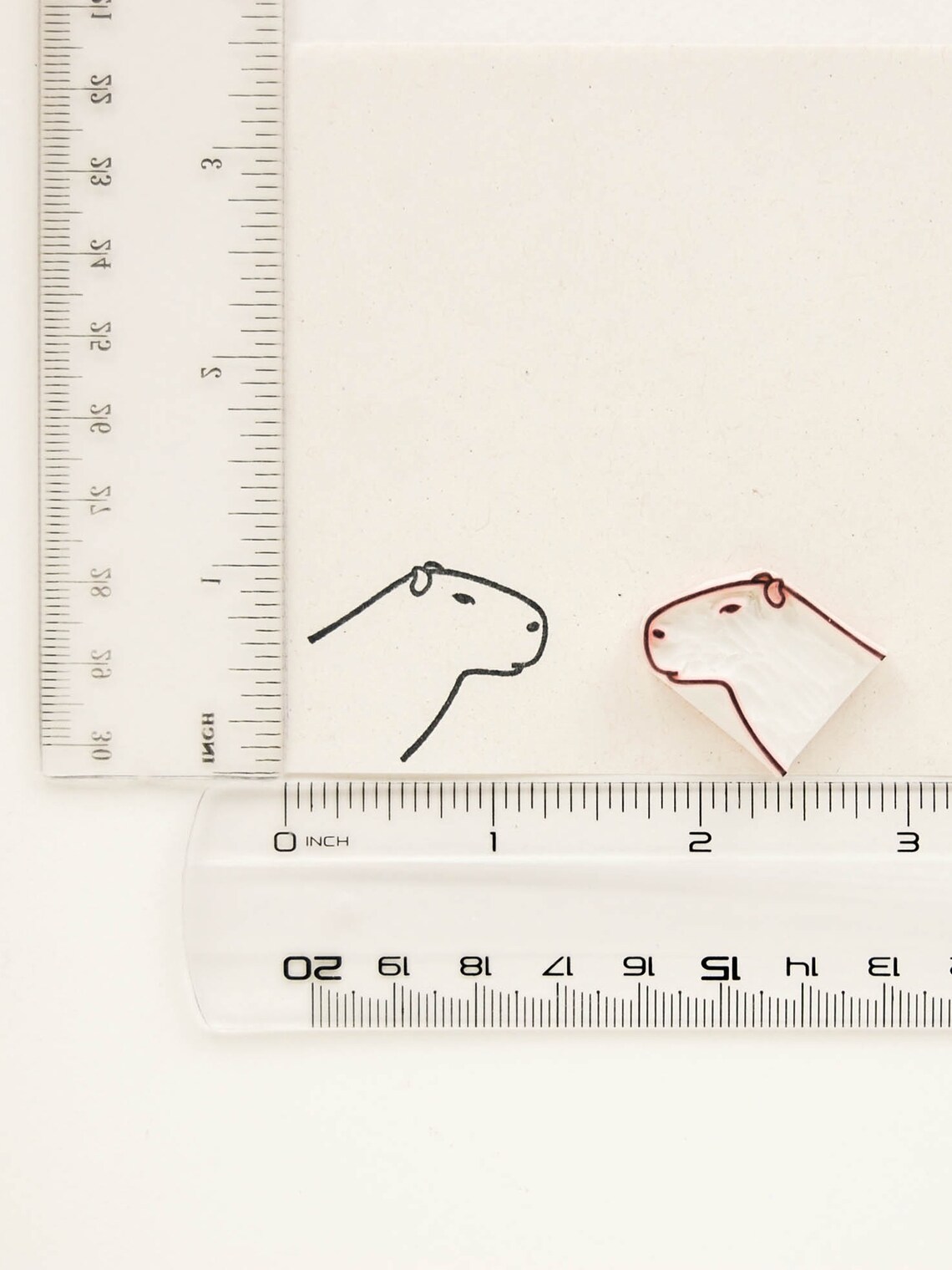 Capybara Stamp Hand Carved Stamp Capy Name Stamp Capy - Etsy