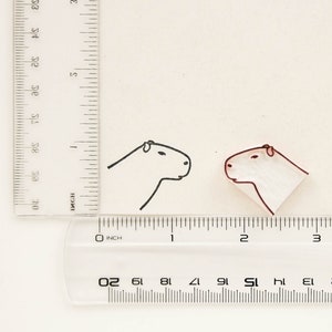 Capybara Stamp, Hand Carved Stamp, Capy Name Stamp, Capy Coworker Gift ...