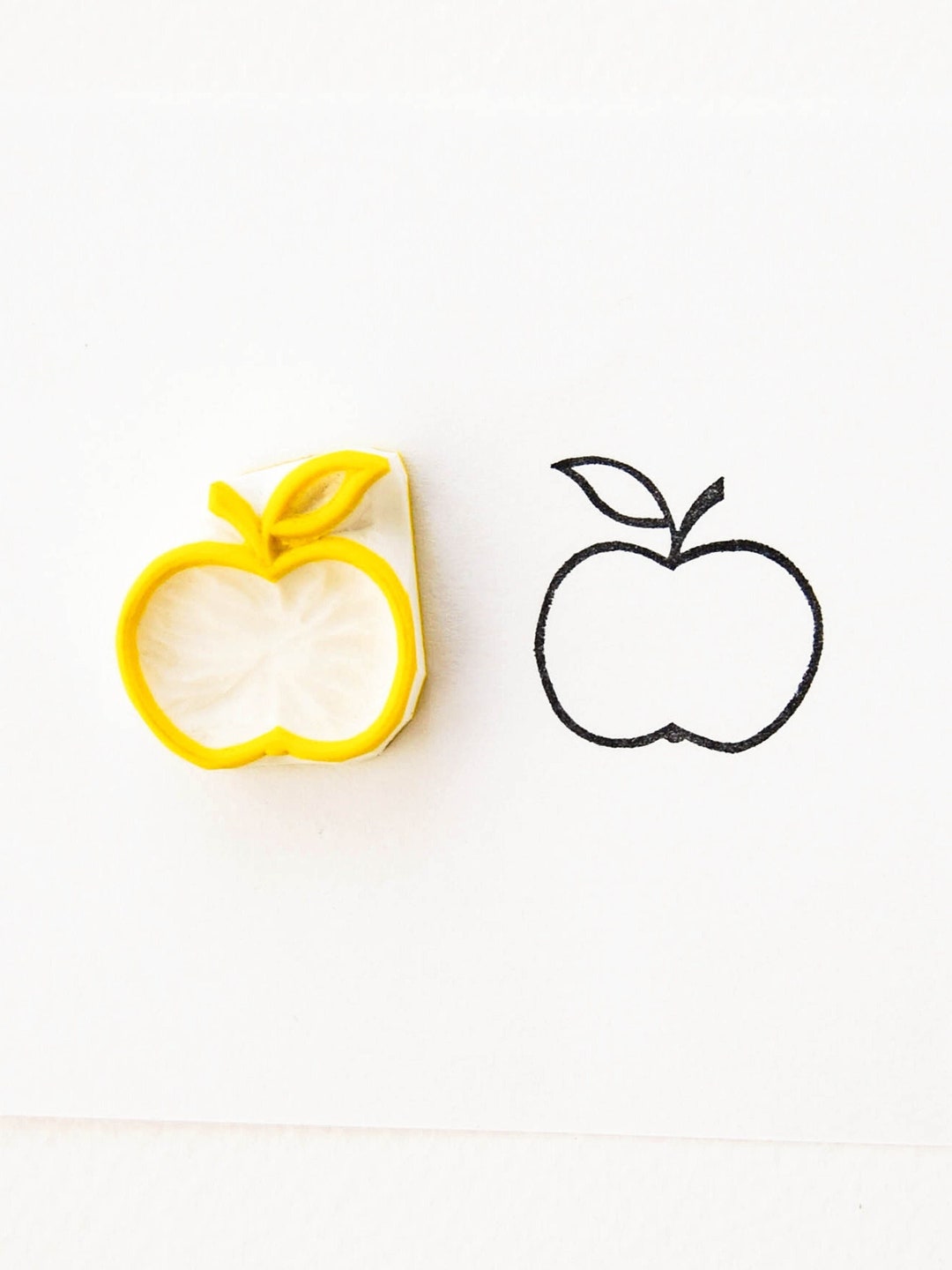 Apple Stamp, Fruit Stamp, Teachers Gift, Back to School, Botanical ...
