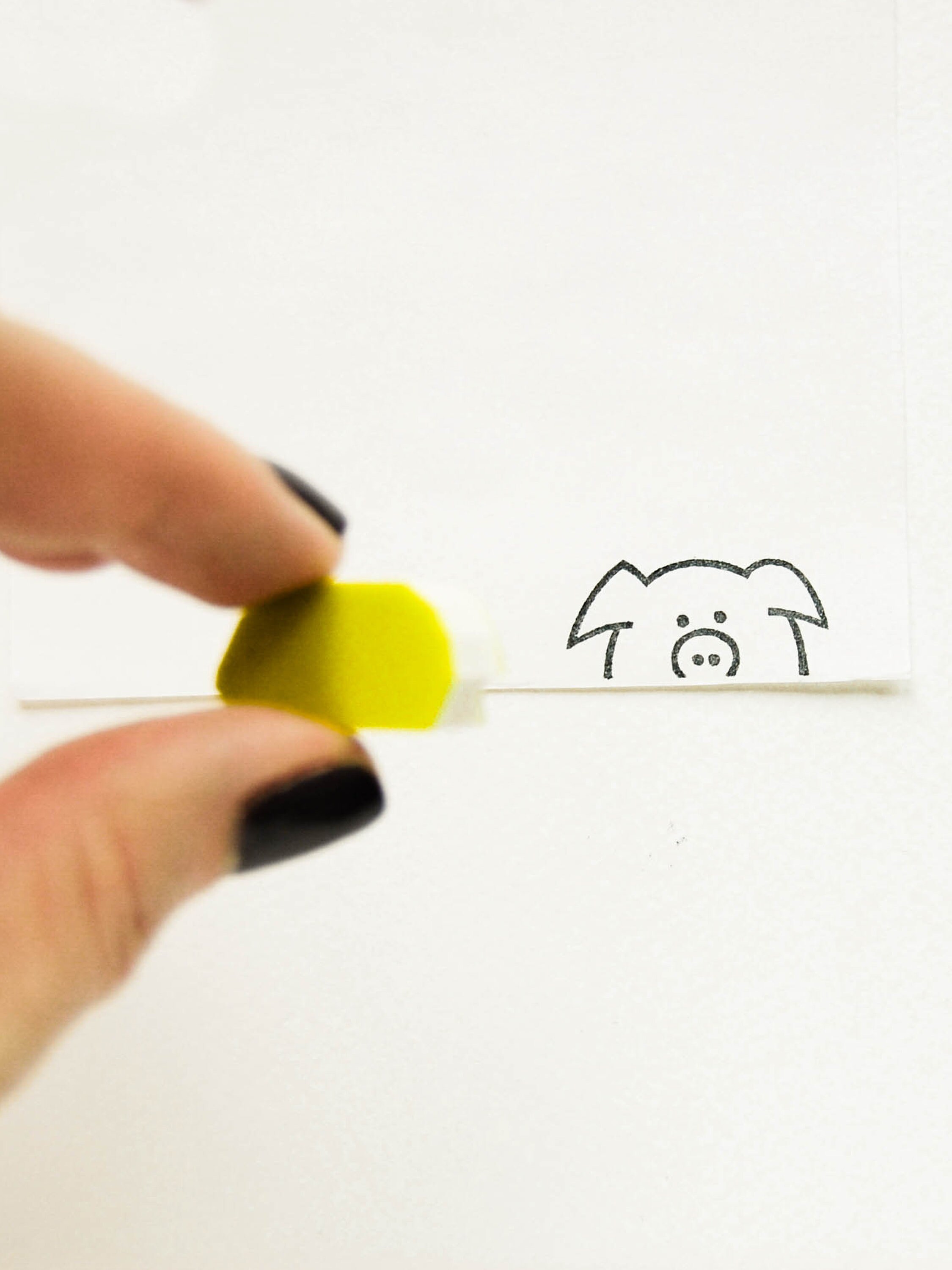 Pig Stamp Rubber Stamp Animal Stamp Small Pig Coworker | Etsy Canada