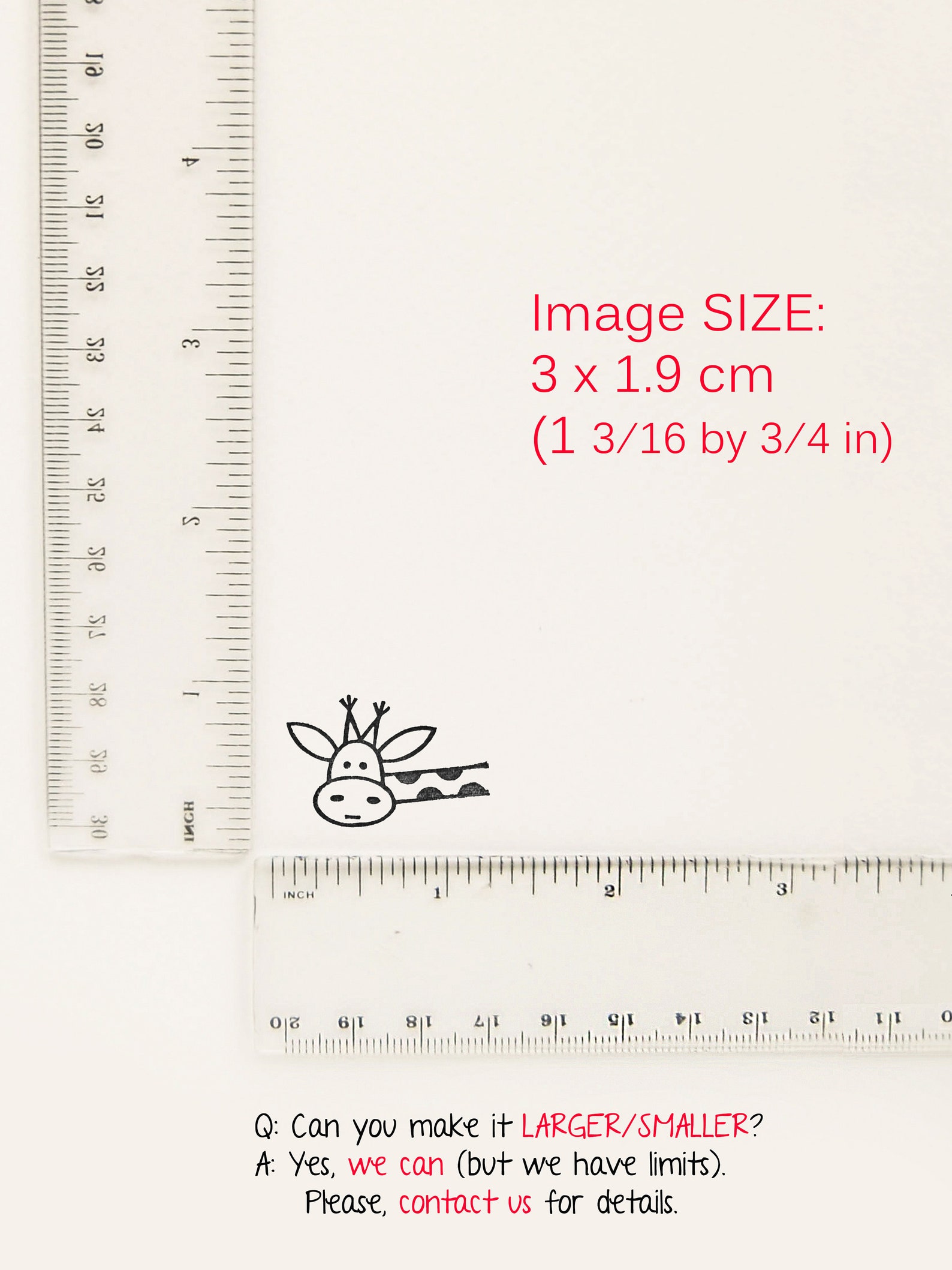 Giraffe Stamp Peekaboo Stamp Giraffe Gift Custom Rubber - Etsy
