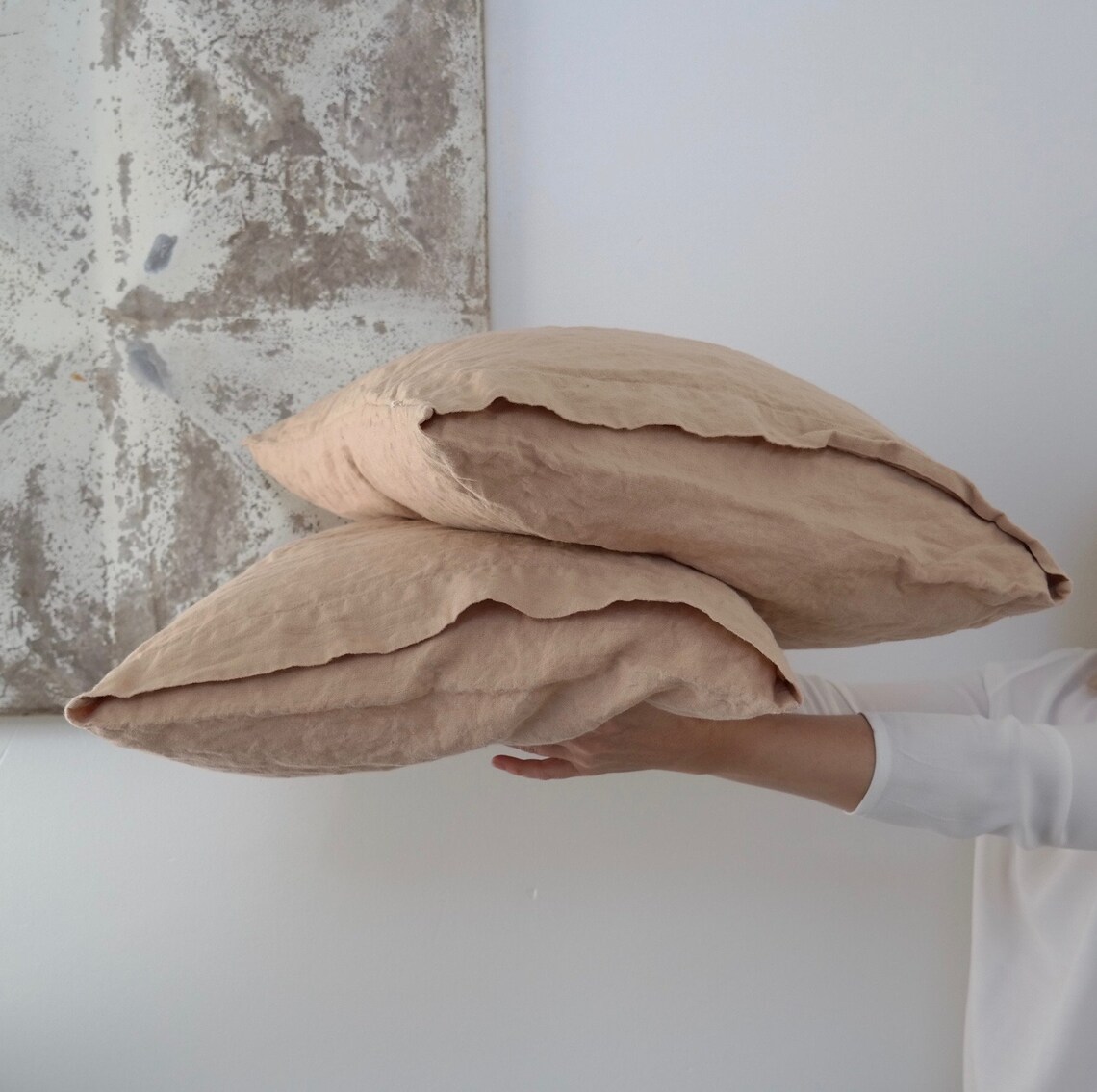 LINEN PILLOWCASE With ENVELOPE Closure Pillow Shamshousewife - Etsy