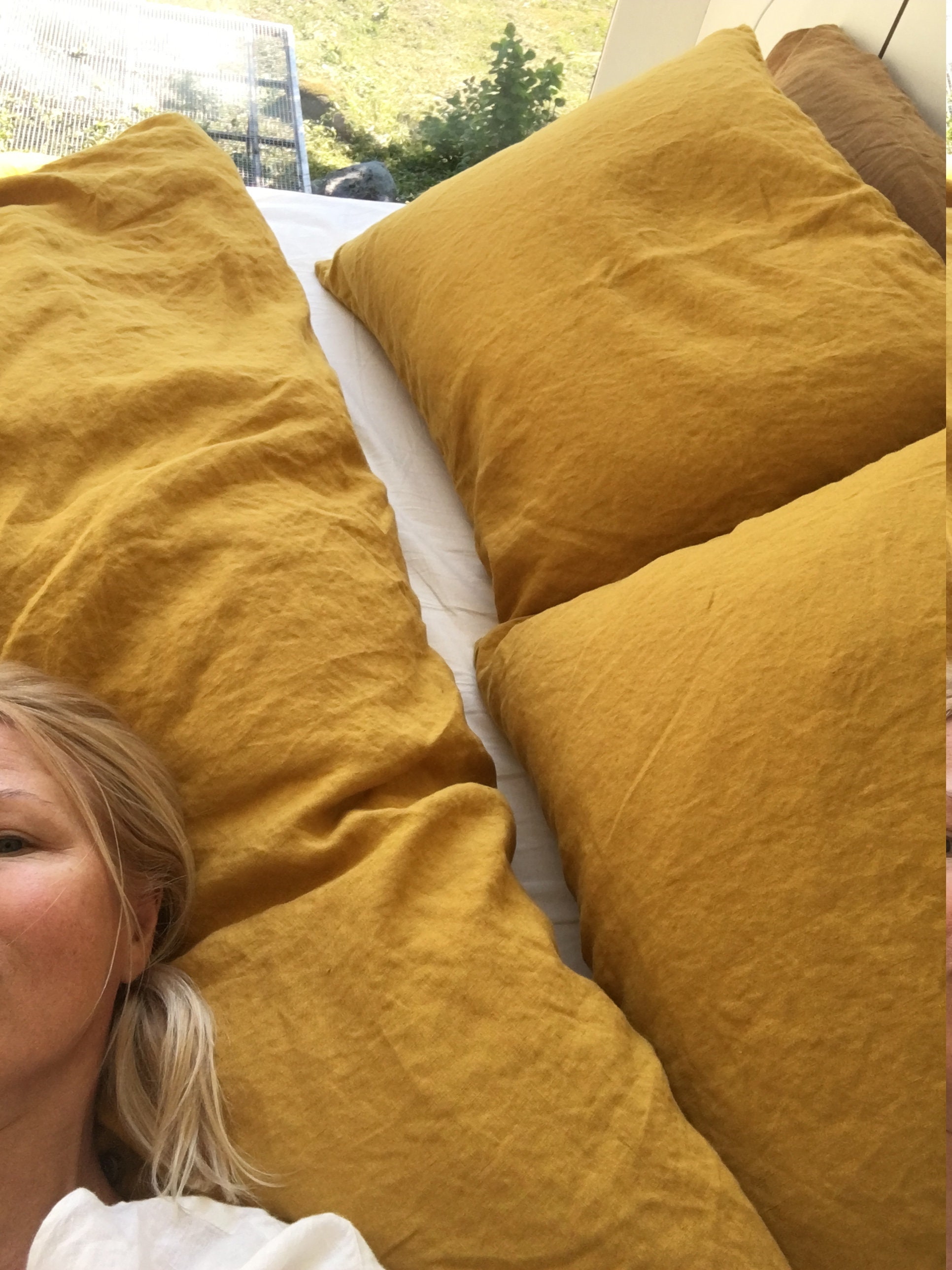 LINEN PILLOWCASE With ENVELOPE Closure Housewife Style Linen | Etsy