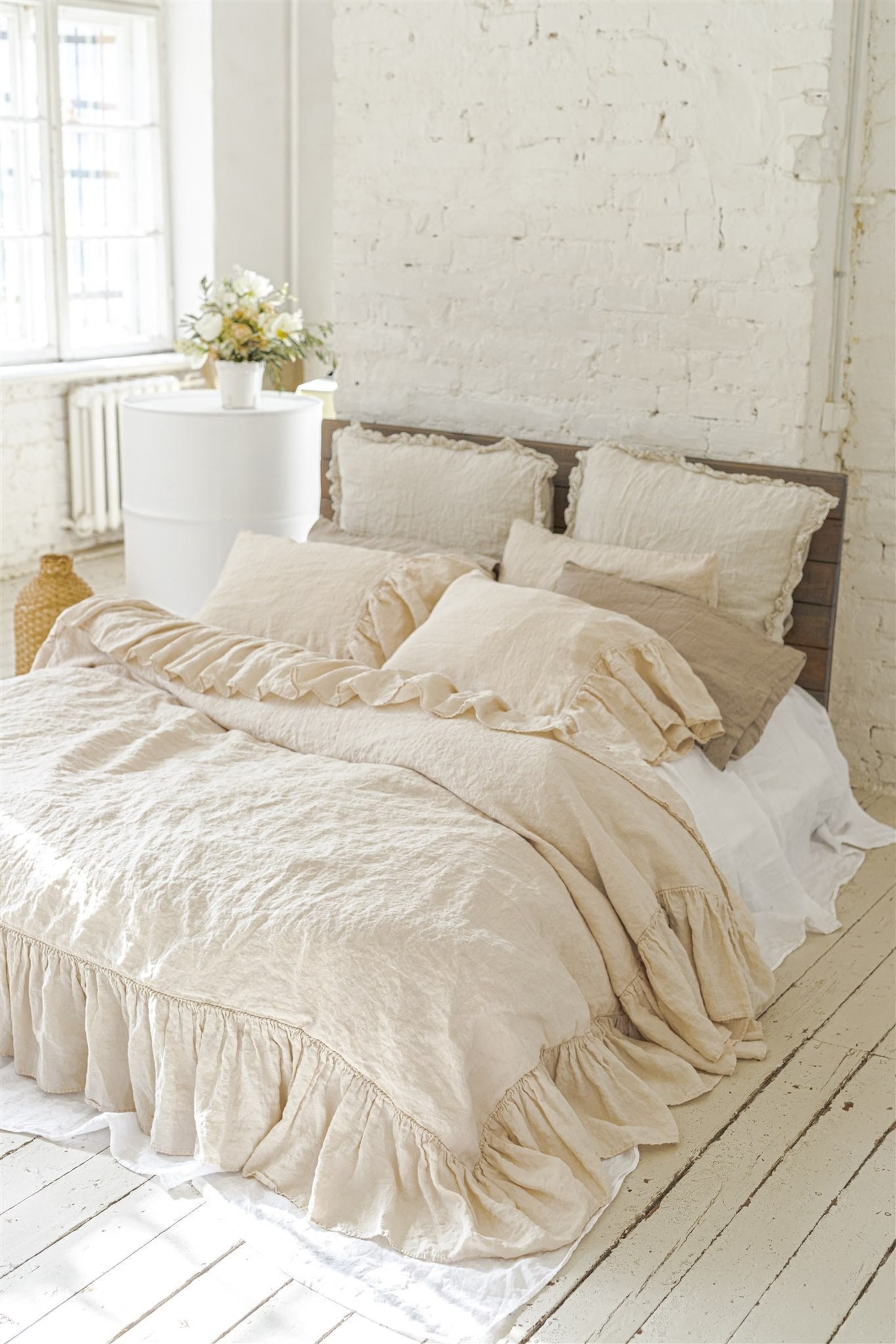 LINEN DUVET COVER . French Linen Bedding Set . Shabby Chic - Etsy