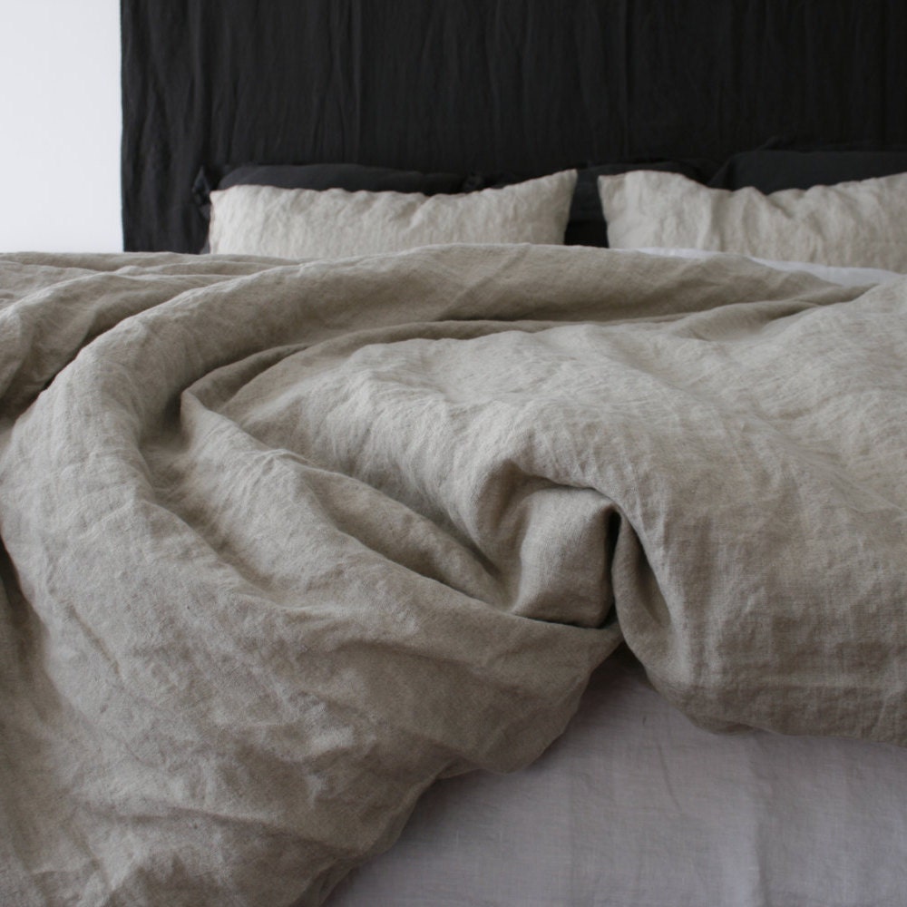 LINEN DUVET COVER. Linen Bedding Set of Duvet Cover With | Etsy