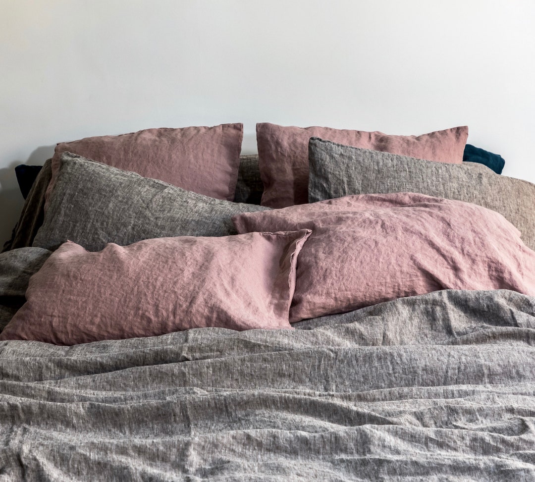 LINEN DUVET COVER. Linen Bedding Set of Duvet Cover With - Etsy