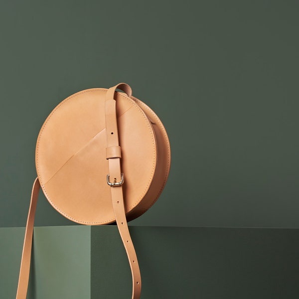 Leather Moon Bag - Etsy UK