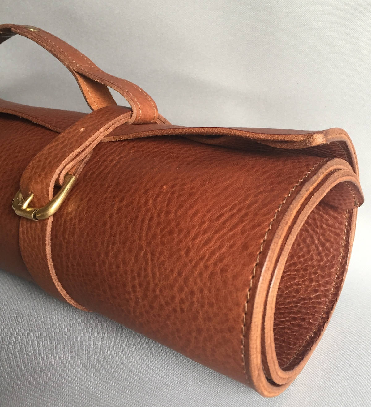 Leather Knife Roll Tan Leather Knife Case | Etsy