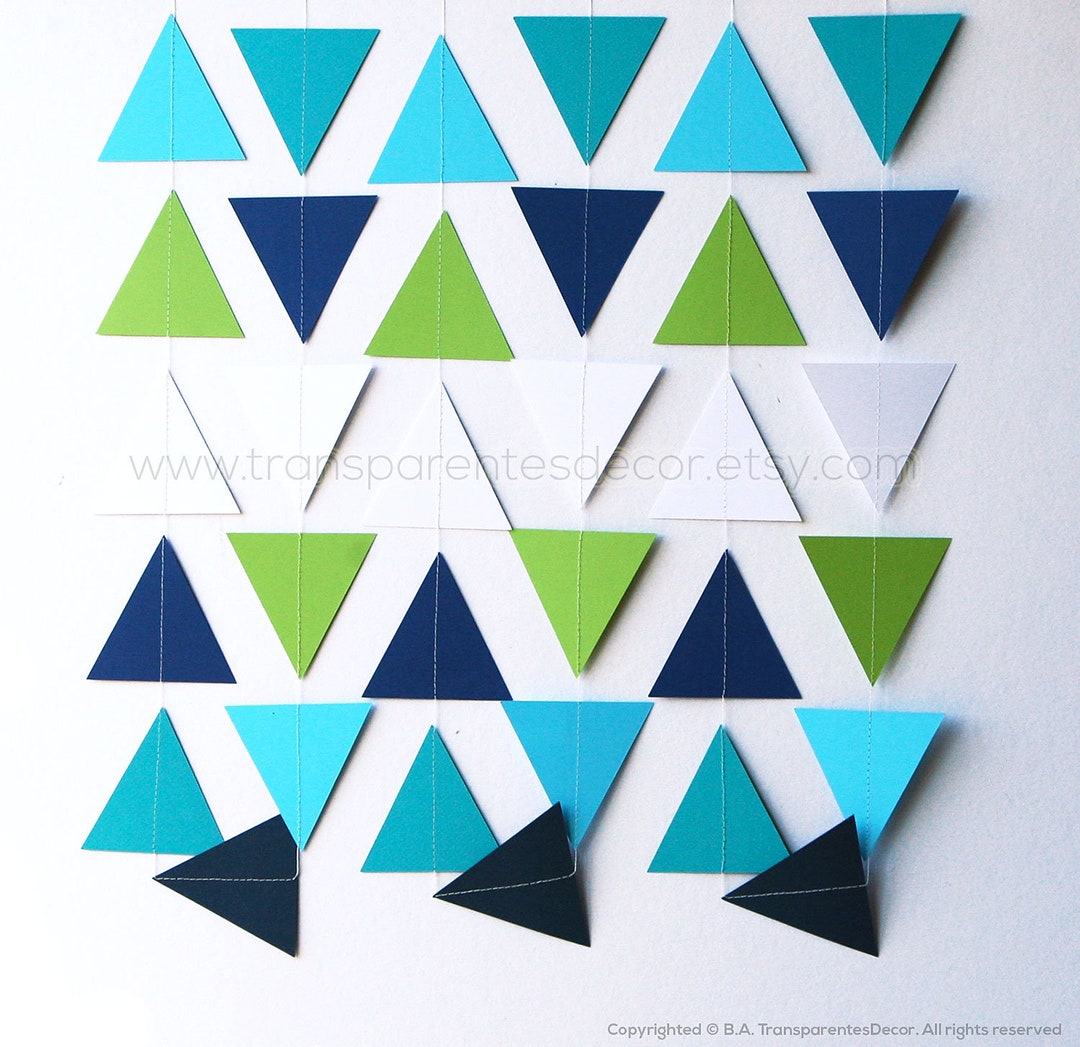 Geometric Paper Garland, Tribal Banner, Wild One Birthday Party Decor ...