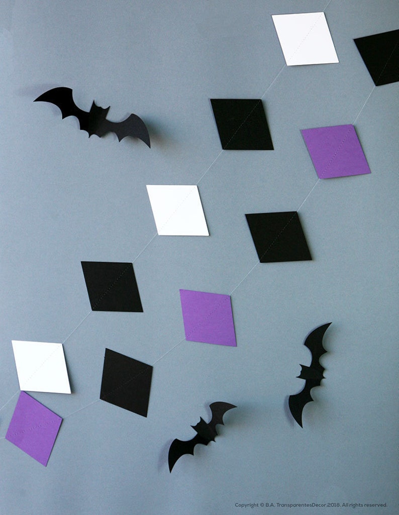 Halloween Decorations Halloween Birthday Halloween Garland - Etsy