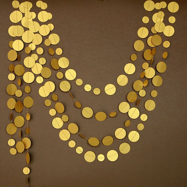 Gold Garland - Etsy