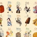 Vintage Retro A-Z ABC Alphabet Wall Poster - Etsy