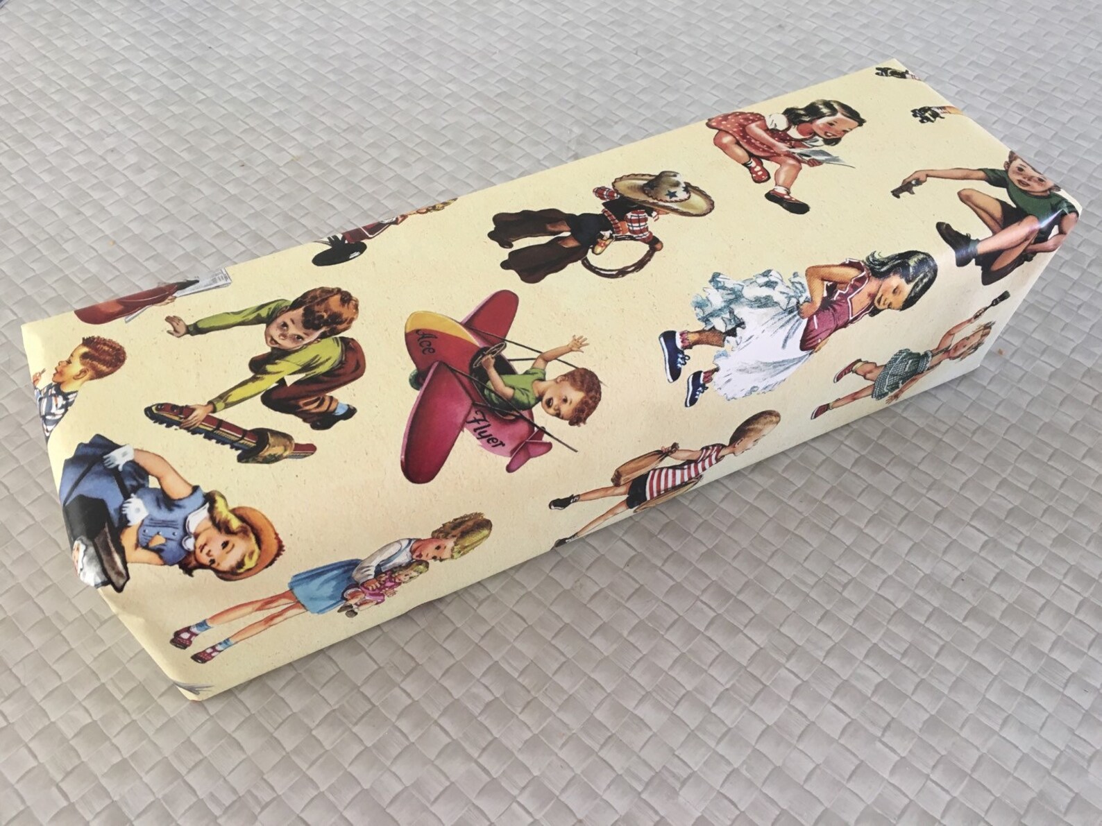 Red Wagon Gift Wrapping Paper Retro Vintage Children's Images - Etsy