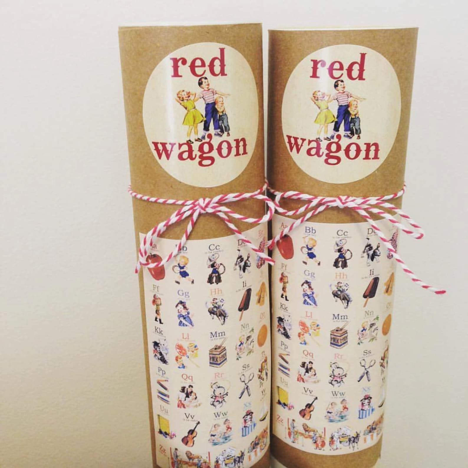 Vintage Retro A-Z ABC Alphabet Wall Poster - Etsy