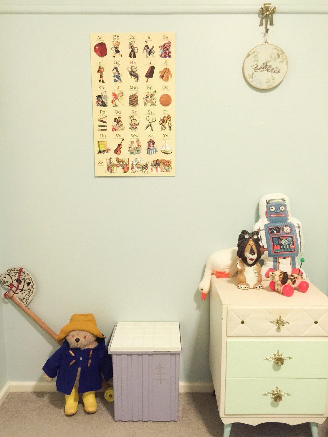 Vintage Retro A-Z ABC Alphabet Wall Poster - Etsy