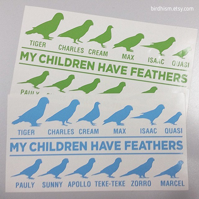 My Children Have Feathers Vinyl Decal | Etsy