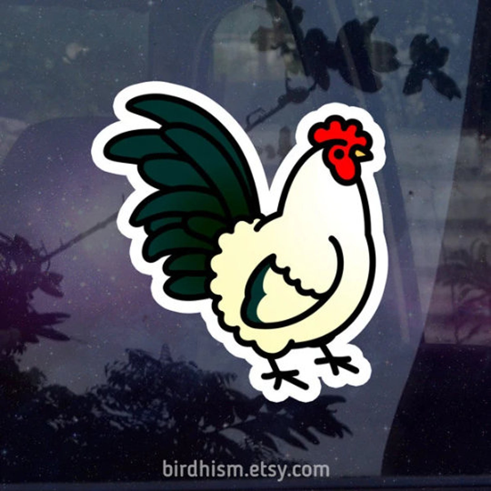 Chubby Chicken Stickers outdoor Quality - Etsy