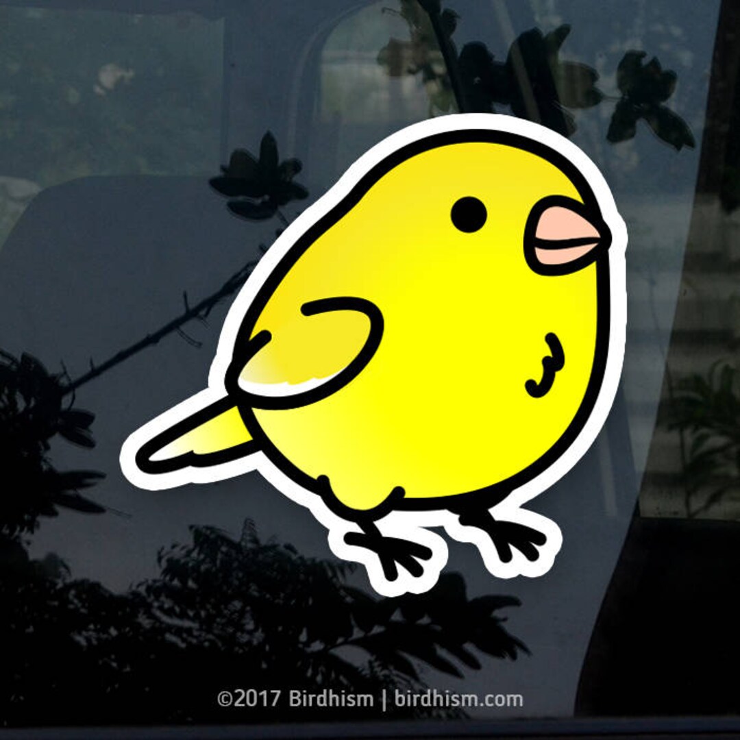 Chubby Canary 3.5 Sticker outdoor Quality - Etsy