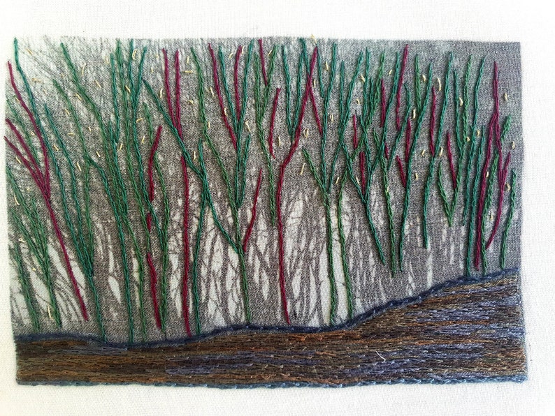 Forest Hand Embroidery Art Needlecraft for Home Décor Nature - Etsy