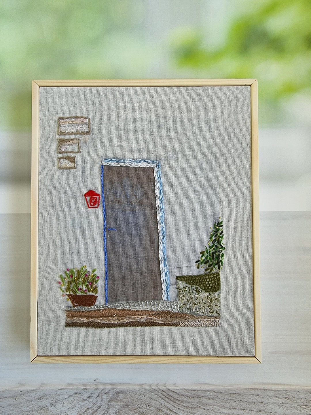 Jerusalem Door Hand Framed Embroidery Art Wall Décor - Etsy