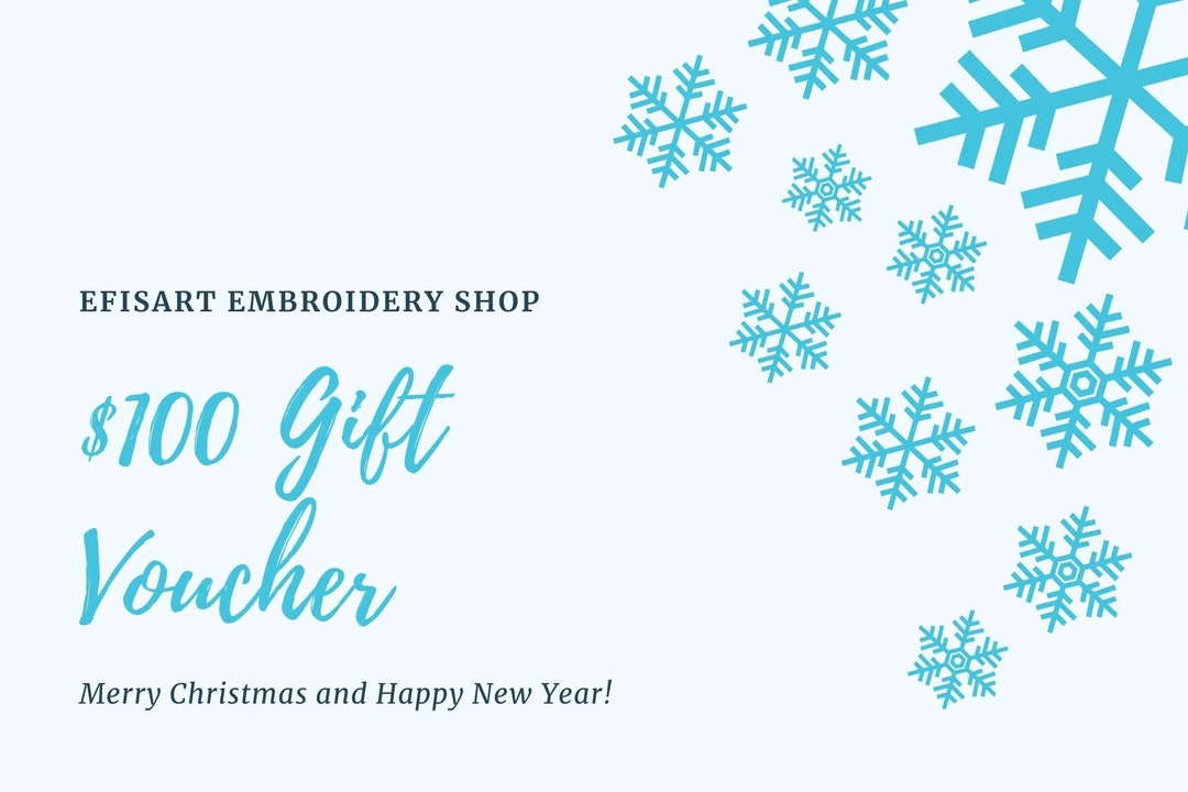 Electronic Gift Certificate for Christmas 100 USD Gift E-card - Etsy