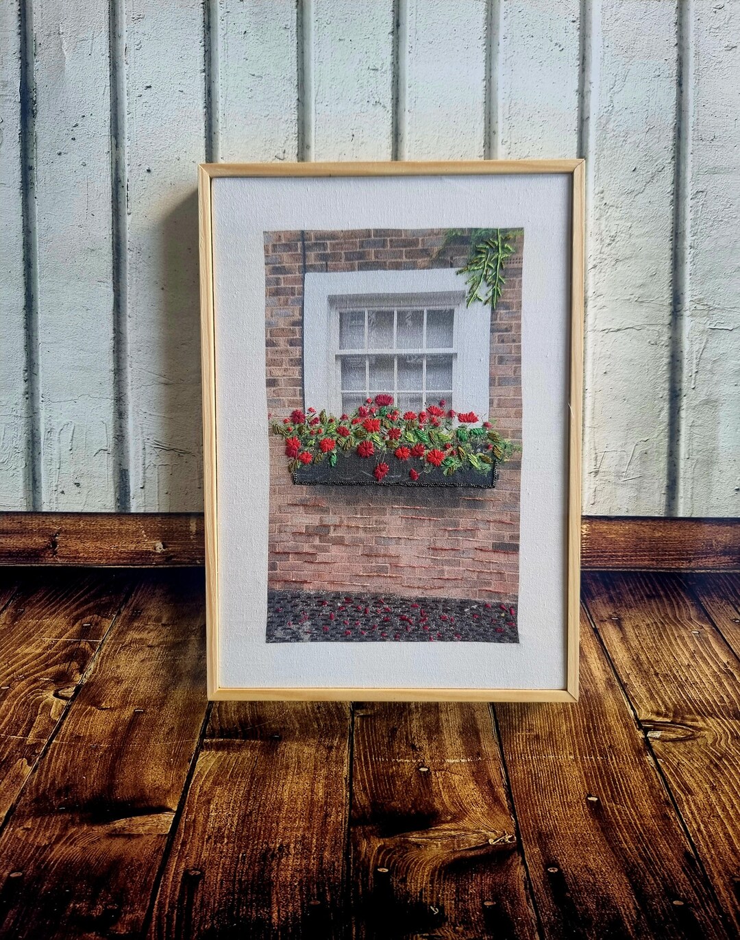 Windows and Doors Hand Embroidered Wall Hanging, Textile Art ...