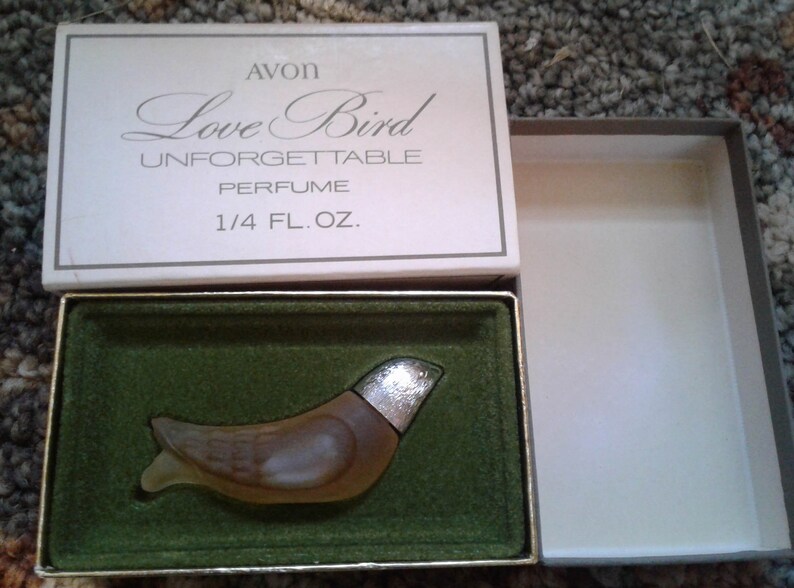 Vintage Avon Love Bird Unforgettable Perfume (1/4 Oz.) - 1969 - Etsy