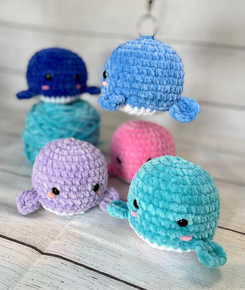 Wiley the Whale No Sew Amigurumi Crochet Pattern - Etsy