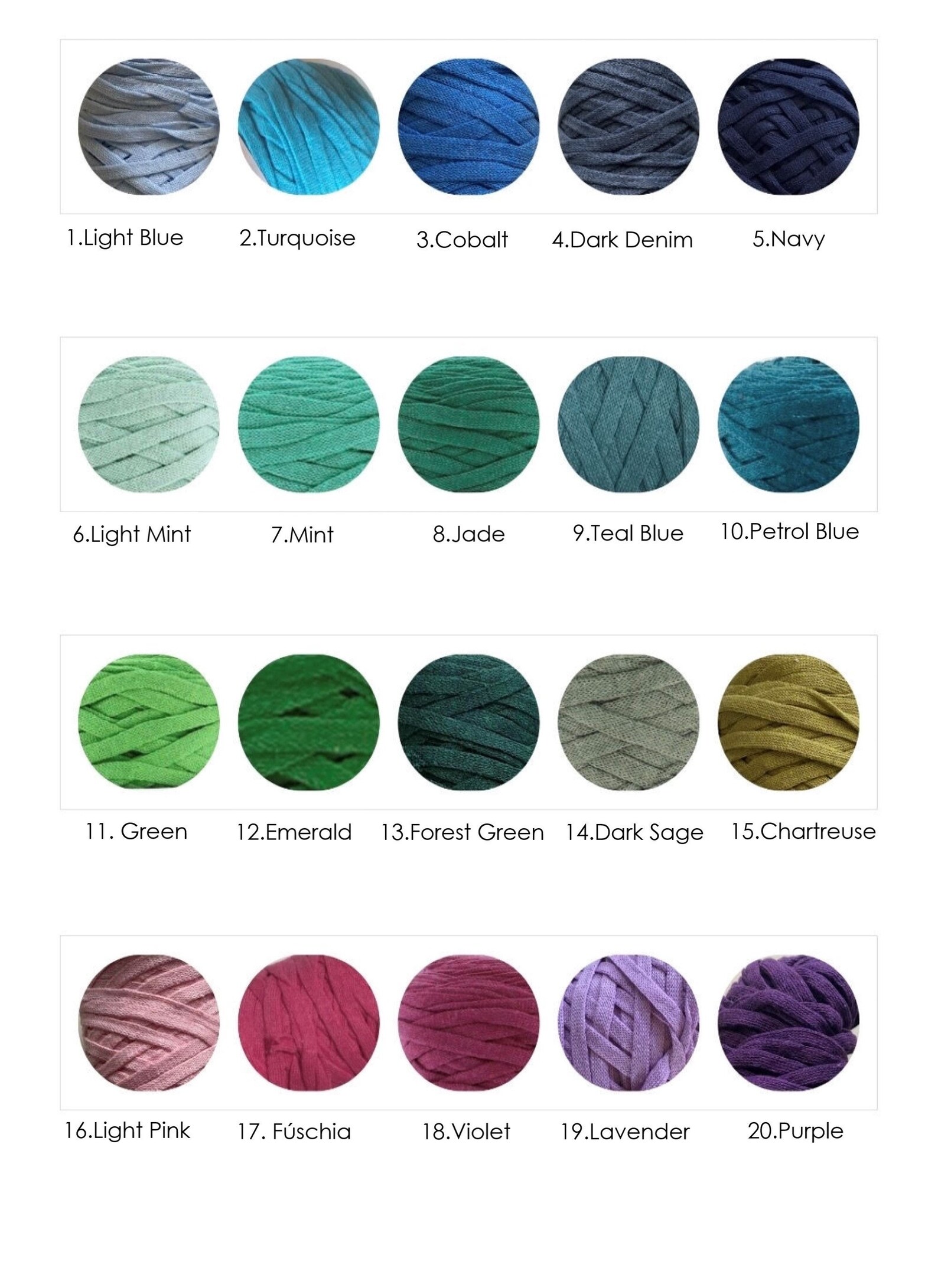 Yarn Samples Card Colour Swatches Color Samples Choose - Etsy