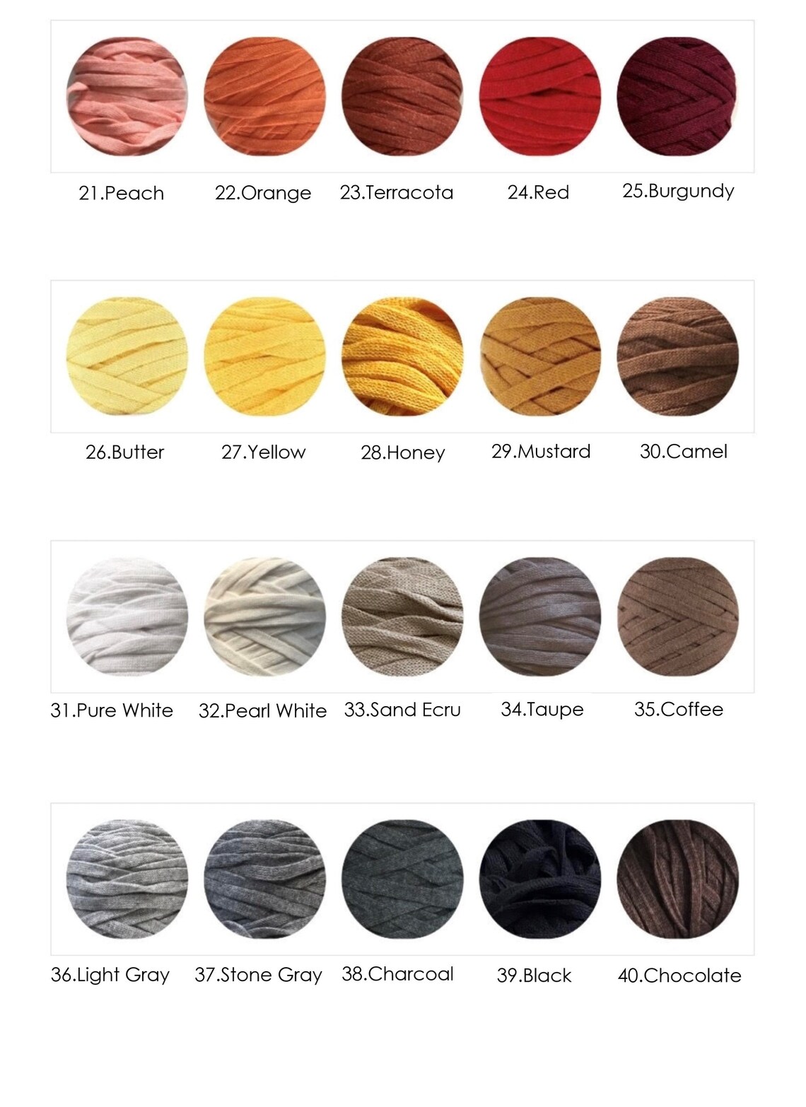 Yarn Samples Card - Colour Swatches - Color Samples - Choose Before ...
