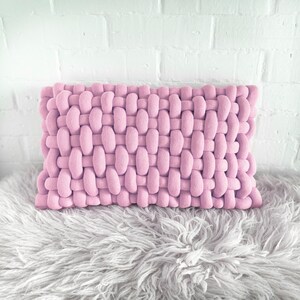 Modern Handwoven Pillowcase, Yellow 3D Texture Pillow, Rectangular ...