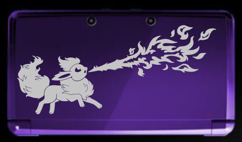 Flareon Vinyl Decal Pokemon Vinyl Decal Gamer Gift Car - Etsy