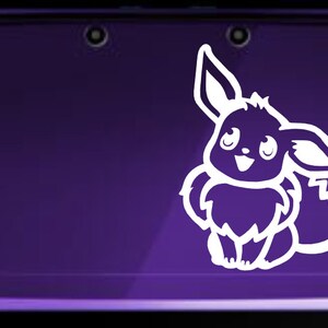 Eevee V2 Vinyl Decal - Pokemon - Vinyl Decal, Gamer Gift, Car Decal ...