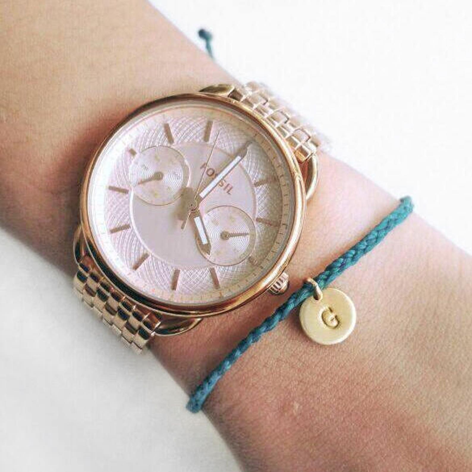 Custom Initial Nylon Bracelet/ Waterproof String Bracelet/ | Etsy