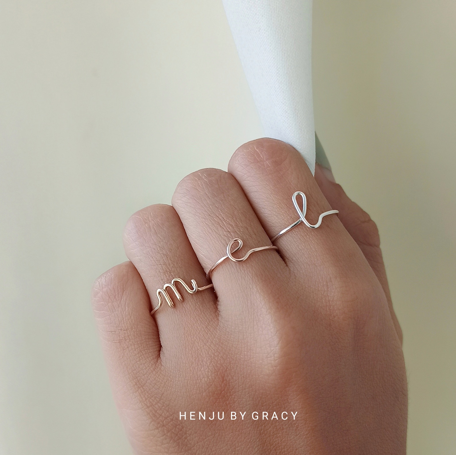 M Initial Ring in Gold / Gold M Ring / Personalized Initial / - Etsy