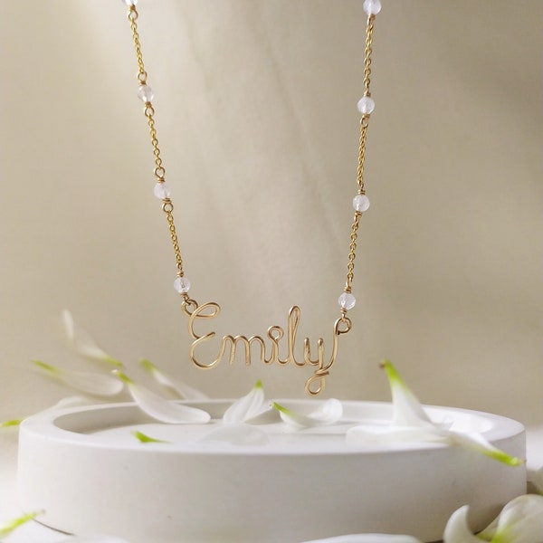 Wire Name Necklace - Etsy