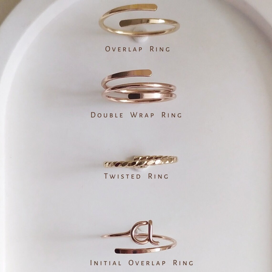 Gold Initial Ring / Gold K Ring / Personalized Initial / | Etsy