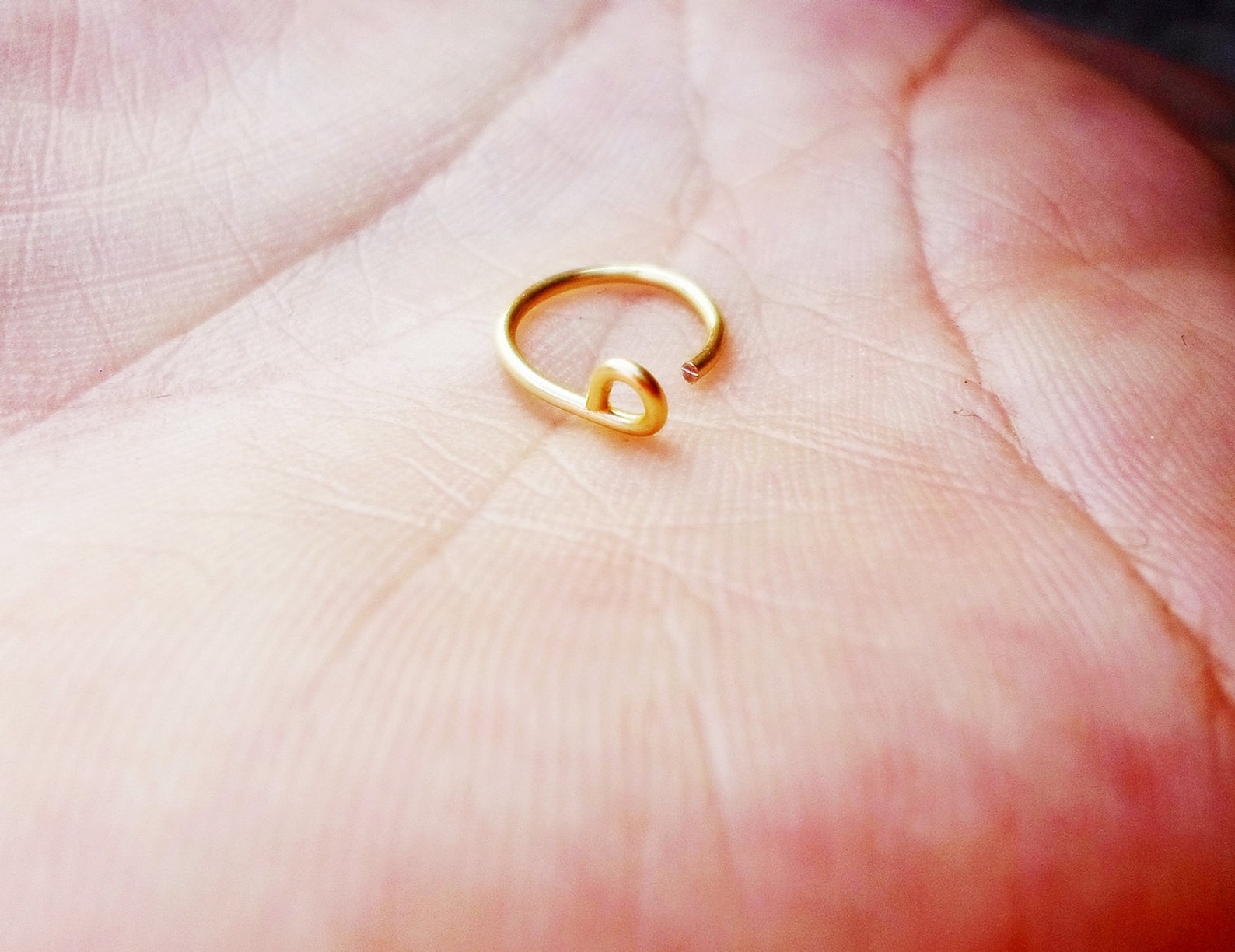 2 Tiny Gold Fake Nose Rings Tiny Nose Rings Dainty Faux - Etsy