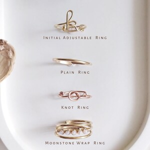 Gold Initial Ring / Gold K Ring / Personalized Initial / Letter Ring ...