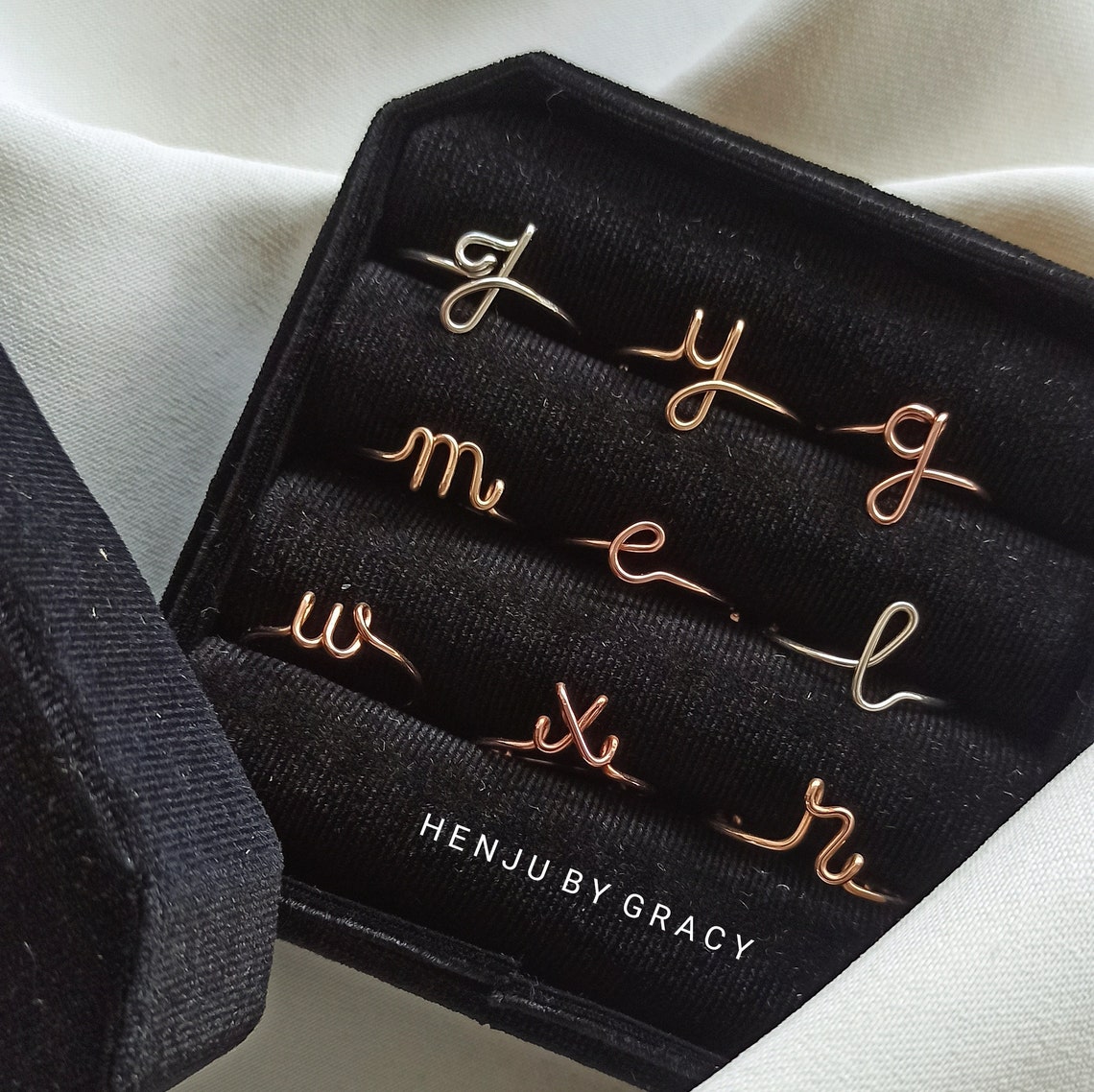 M Initial Ring in Gold / Gold M Ring / Personalized Initial / - Etsy