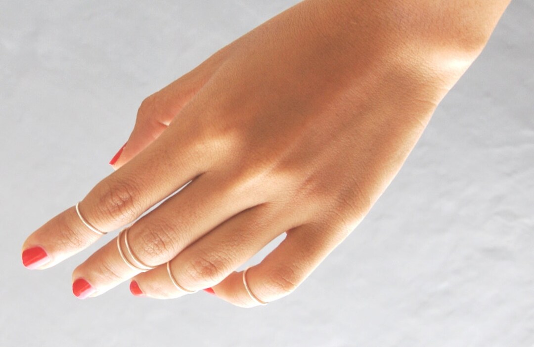 Buy2get1free , 5 Bands First , Above Knuckle or Toe Rings From Silver ...