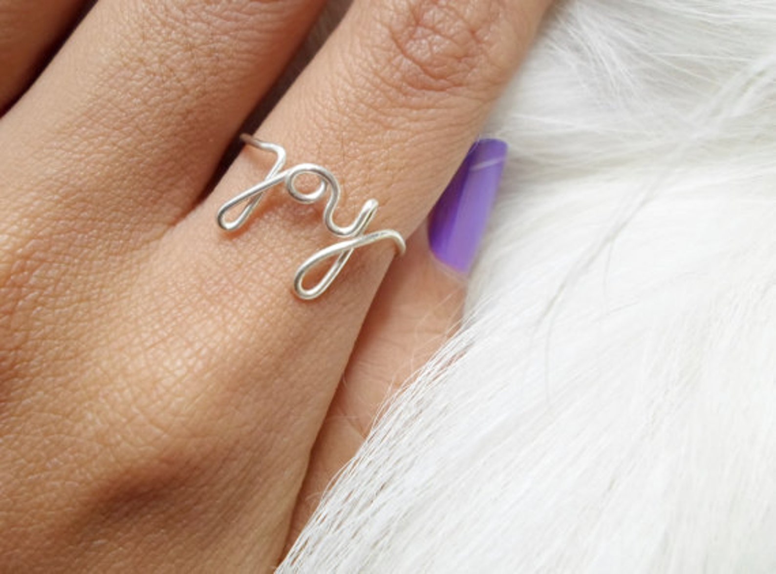 Sterling Silver Joy Ring / Gold Filled Joy Ring / Rose Gold - Etsy