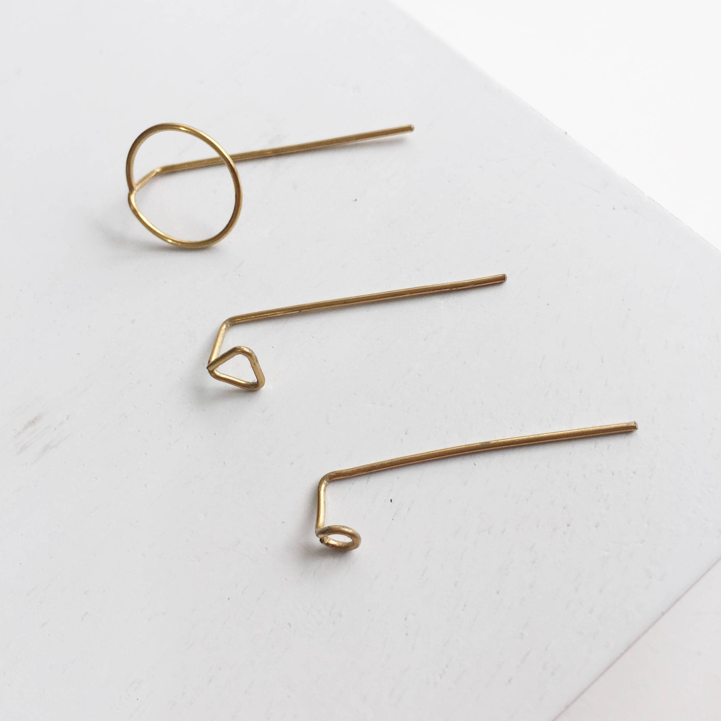 Minimal Circle Ear Jacket Earrings/ Karma Earrings/ Circle Earrings ...