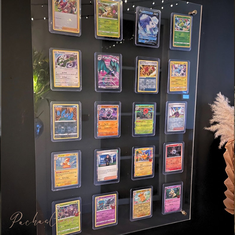 Pokémon Tradingcards Showcase Frame Acrylic Display Plexiglas Panel Art ...