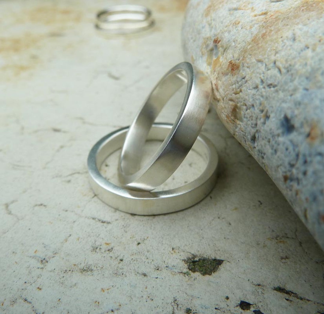 Silver Wedding Handset, Silver Wedding Rings, Silver Wedding Ring Set ...