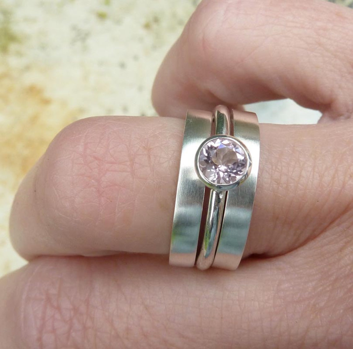 Silver Wedding Handset Silver Wedding Rings Silver Wedding - Etsy