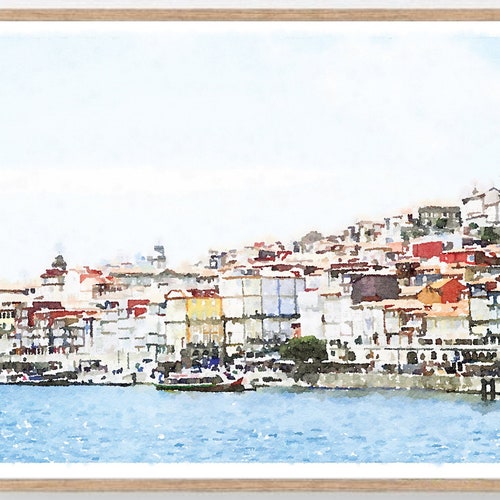 Porto Portugal Print Watercolor Painting Digital Download | Etsy