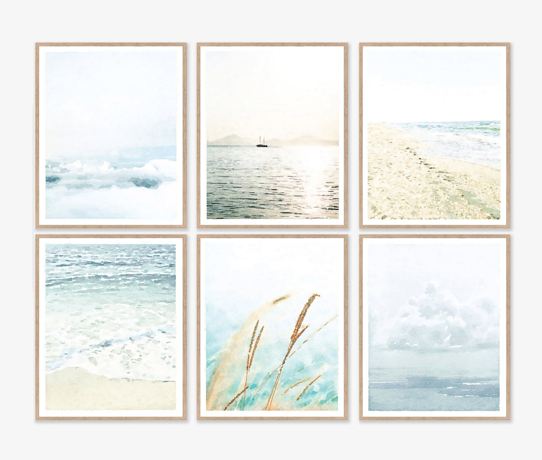 Gallery Art Set of 6 Soothing Art Prints Digital Download - Etsy