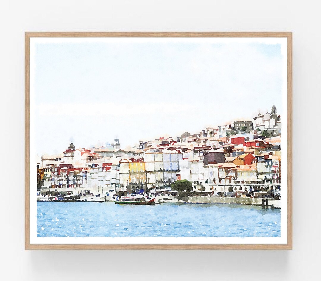 Porto Portugal Print Watercolor Painting Digital Download - Etsy
